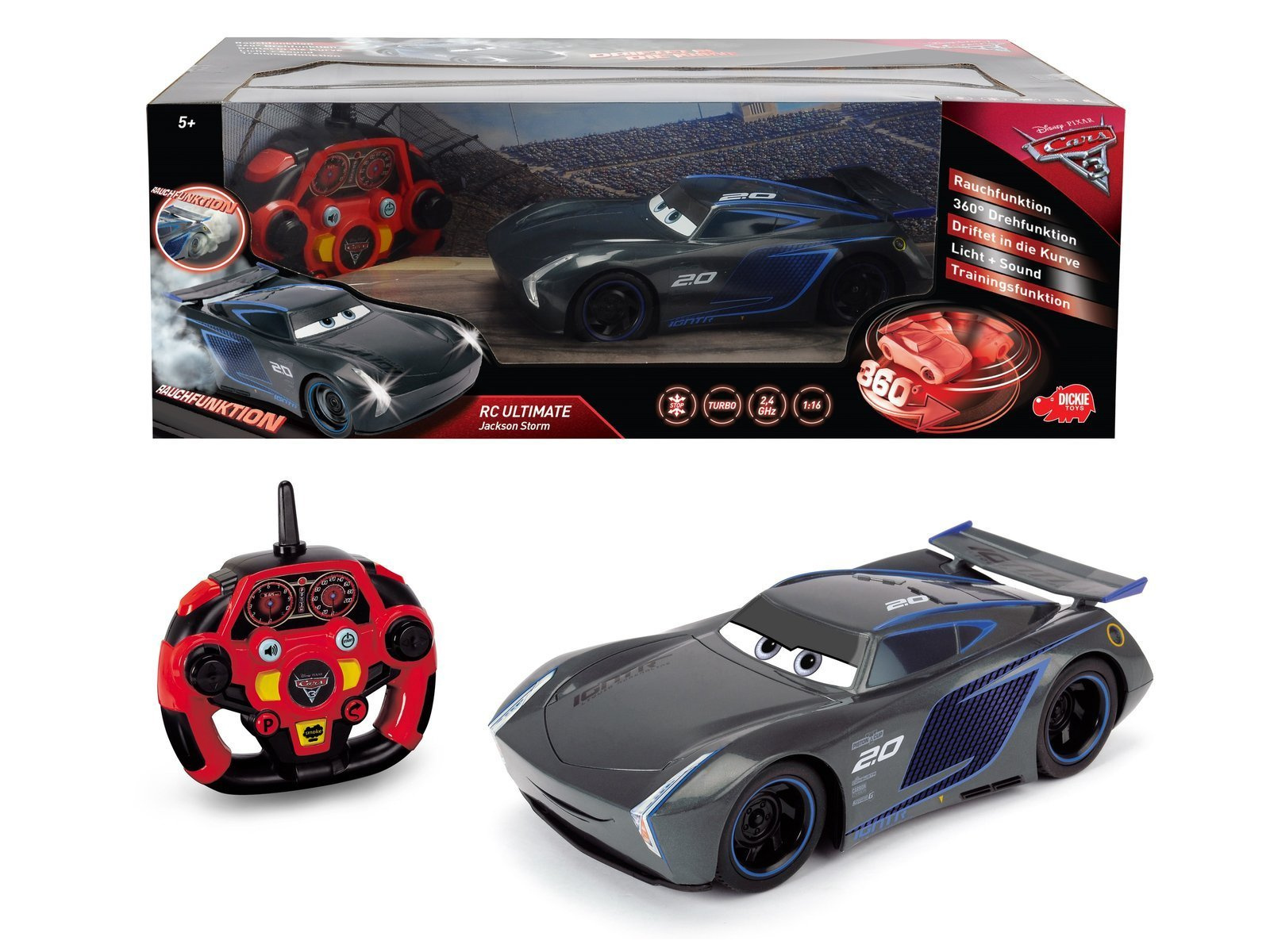 Dickie Cars 3 rc feature Jackson Storm | ZABAWKI \ Producenci \ SIMBA ...