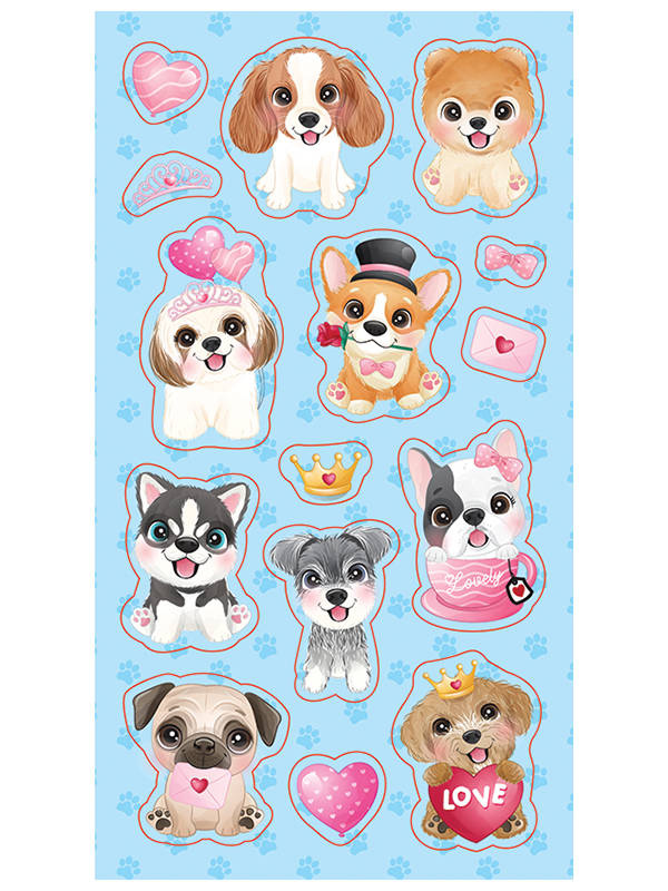 Naklejki Małe pieski 151027 Naklejki Małe pieski | ART. KREATYWNE ...